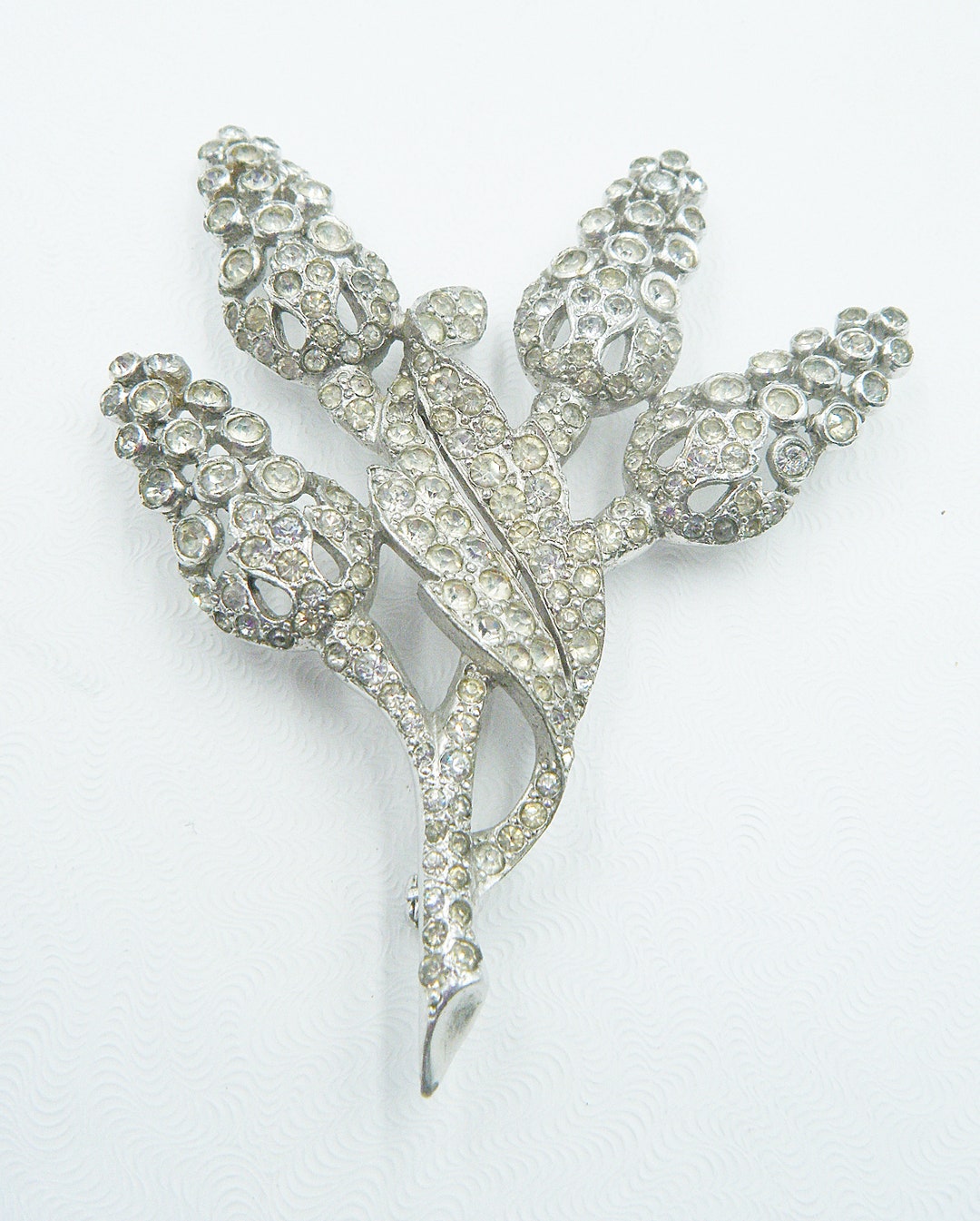 Rare Boucher Flower Brooch, Pave Flower Brooch - Etsy