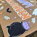Hand-painted Halloween Banner: Ghost, Pumpkin, Bat Party Decor - Etsy