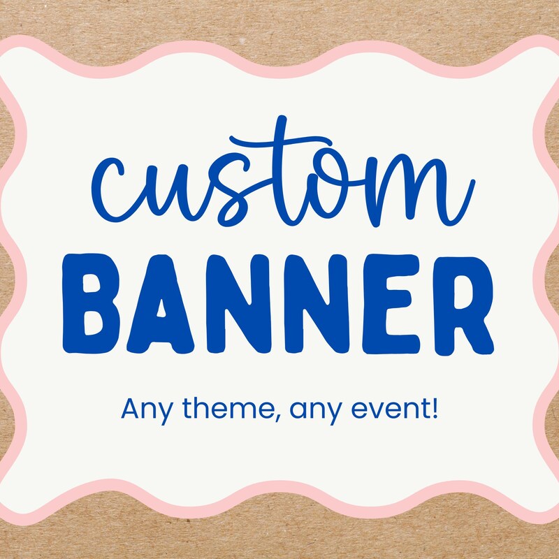 Kraft Banners - Etsy