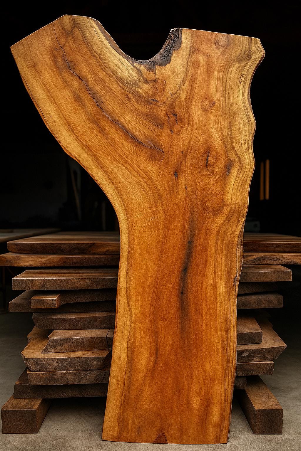 Handmade Live Edge Coffee Table – Natural Wood Slab – Rustic Modern ...