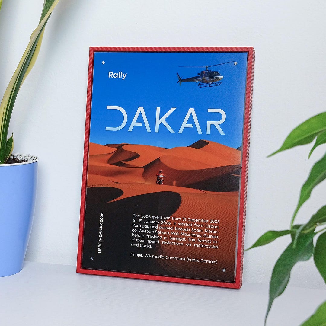 Dakar Rally Poster: Paris-dakar Race, Desert Motocross Art - Etsy
