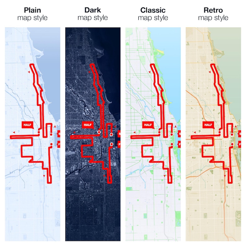 Chicago Marathon 2026 Personalized Race Poster: Custom Runner Map Print ...