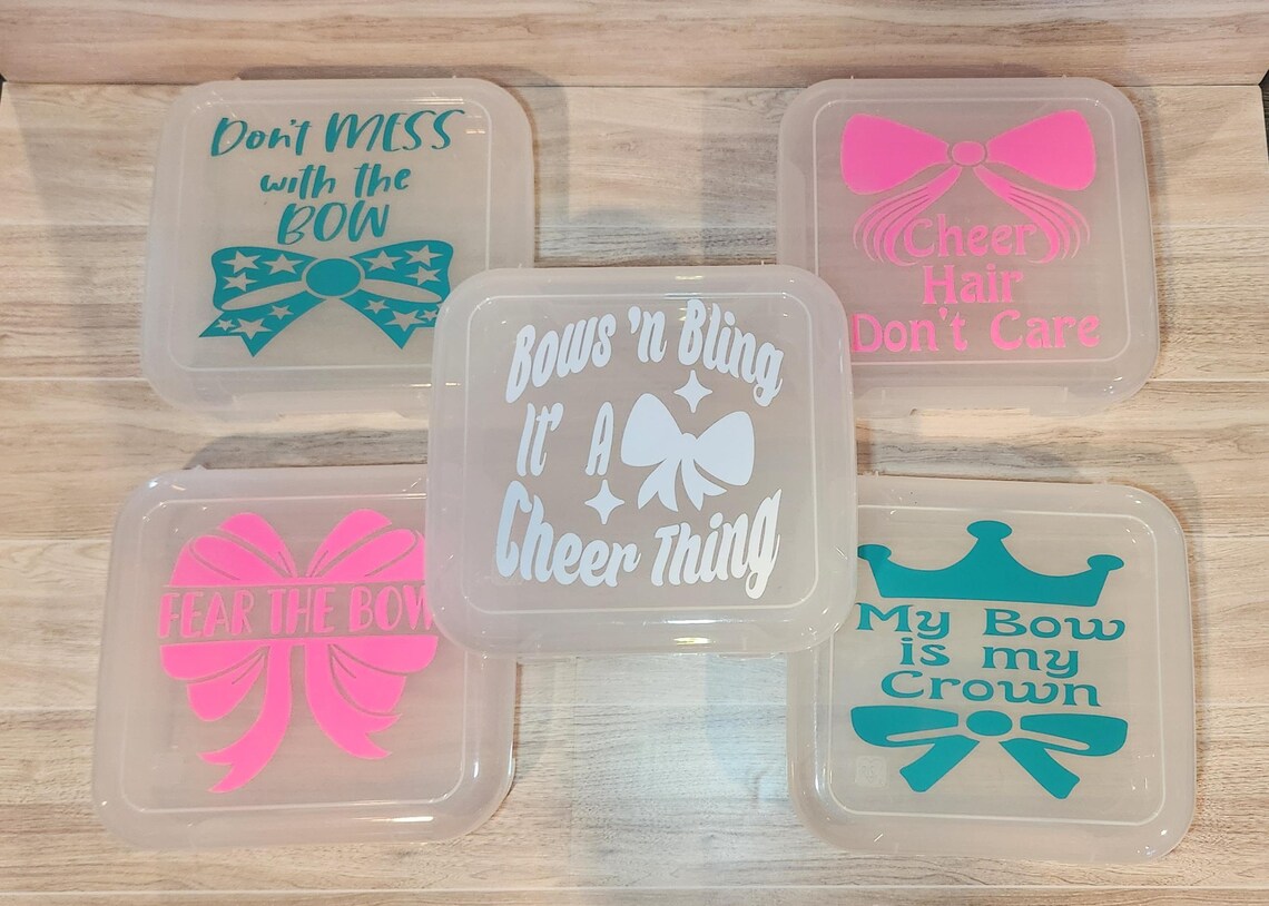 Cheer Accessories/bow Storage Box - Etsy