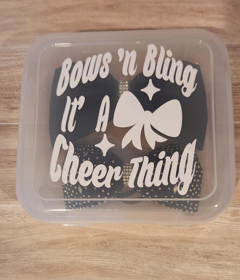 Cheer Accessories/bow Storage Box - Etsy