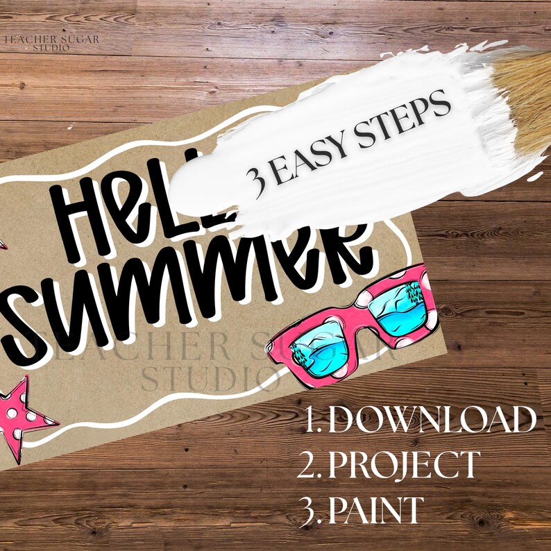 Summer Party Banner Template Canva Editable, Tropical Birthday Banner ...