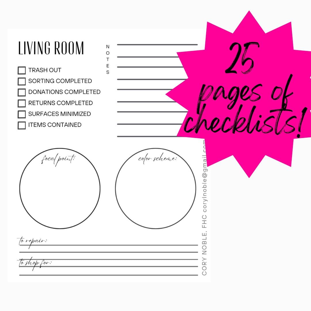 Simple Home Prep Guide + Printable Checklists | Easy Tips to Improve ...