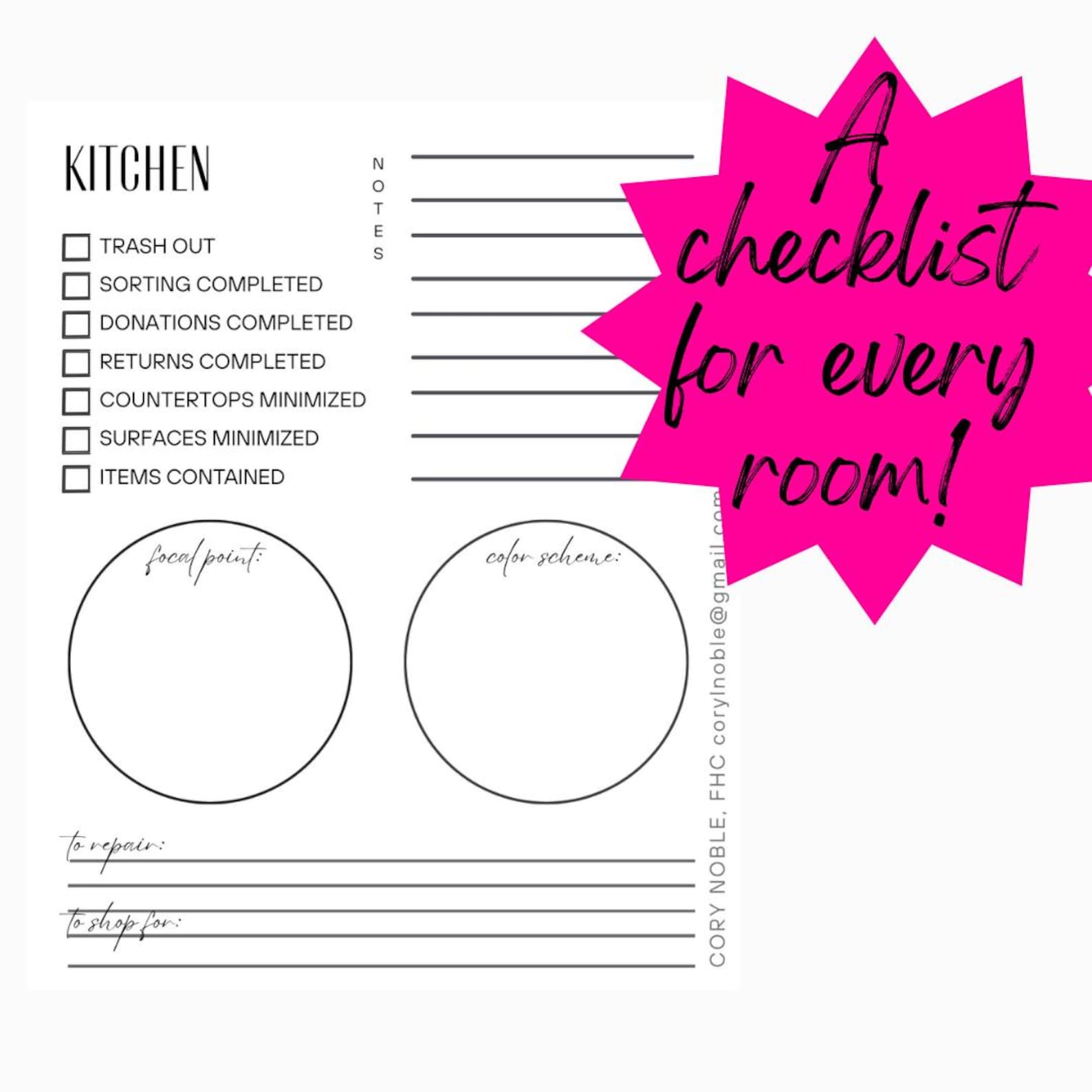 Simple Home Prep Guide + Printable Checklists | Easy Tips to Improve ...