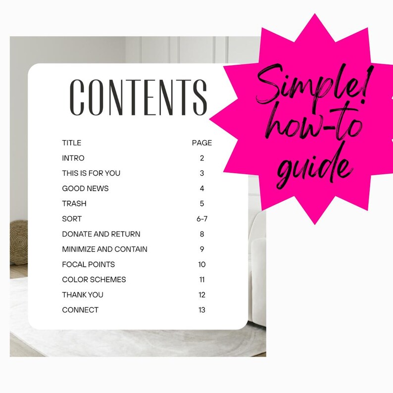Simple Home Prep Guide + Printable Checklists | Easy Tips to Improve ...
