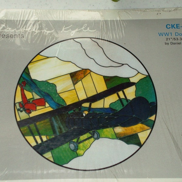 Stained Glass Patterns Airplane - Etsy