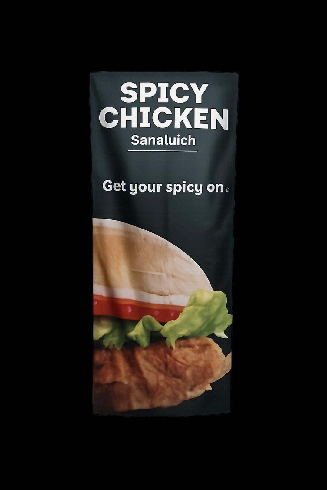 Wendy’s Spicy Chicken Sandwich Cloth Promo Banner Double Sided 6ft - Etsy