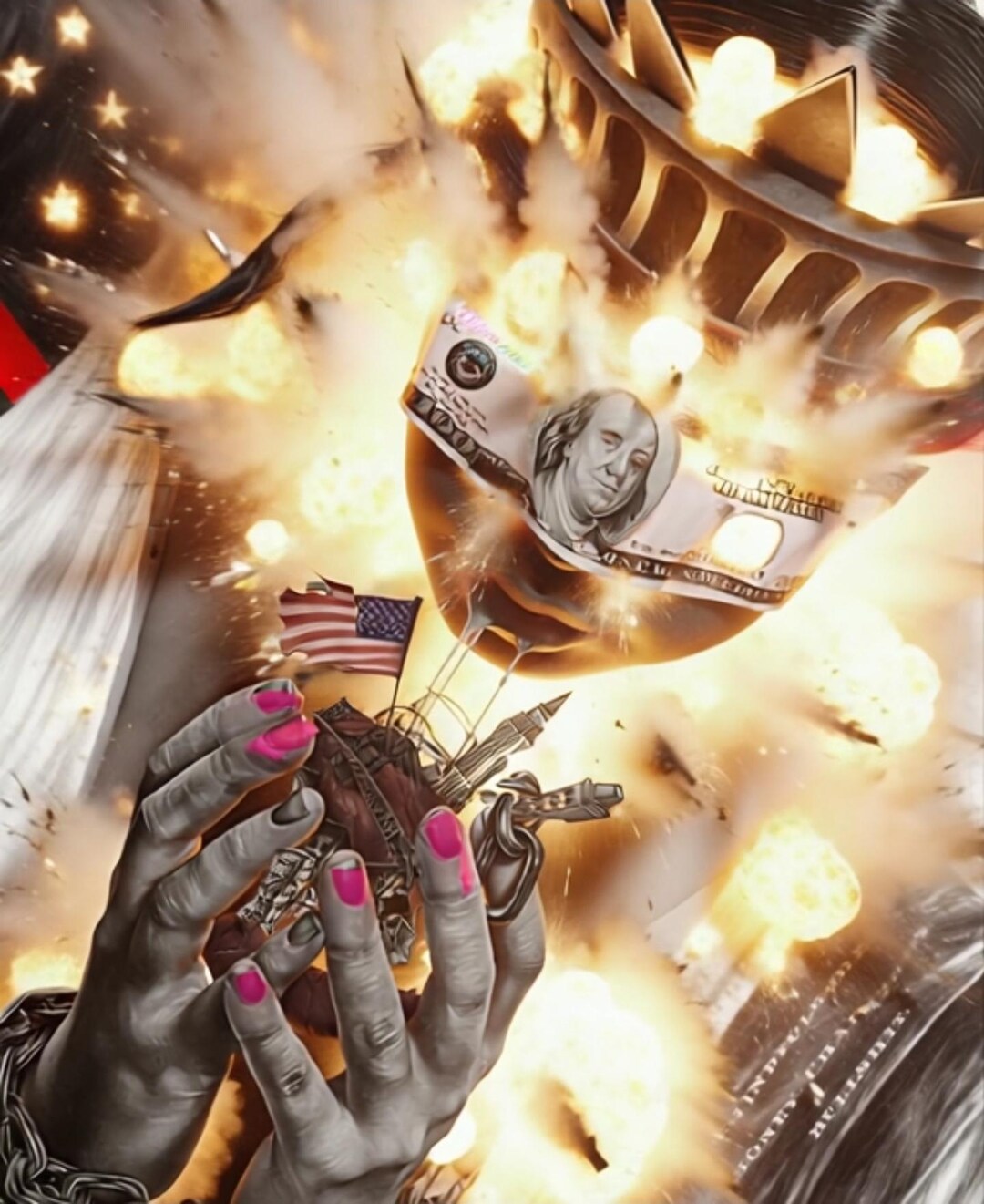 Lady Liberty EXPLOSION LIVE WALLPAPER - Etsy