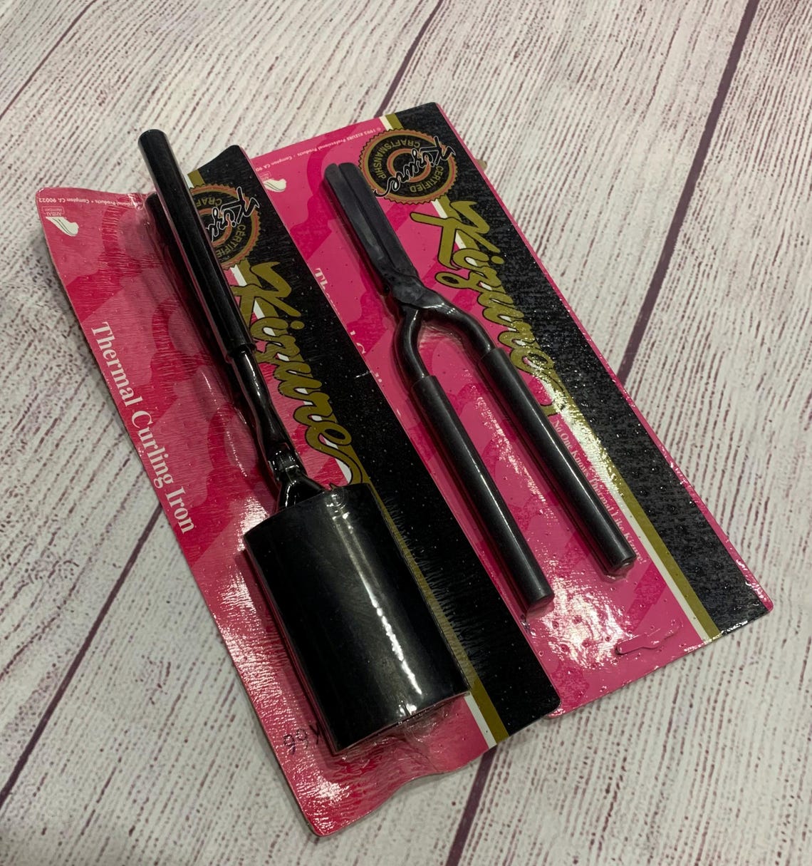 1993 Kizure Hair Marcels (stove Irons) 2 Pc. One Straightener - Etsy