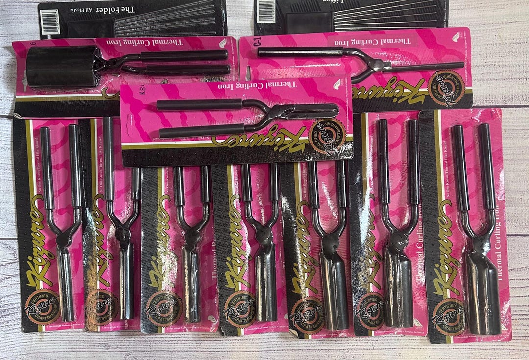 1993 Kizure Stove Irons Curlers, Straightner, Braid Sealer, C1 and ...