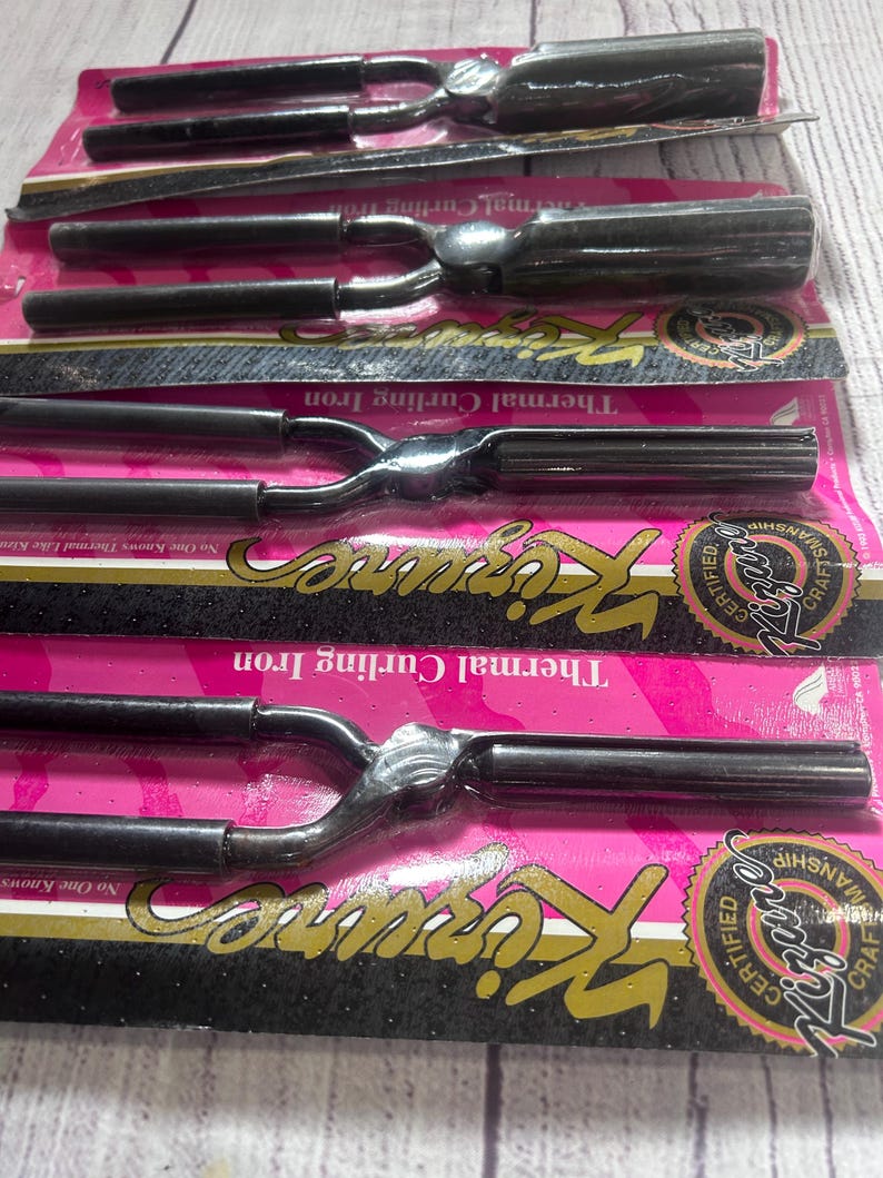 1993 Kizure Marcel Irons (hair Stove Irons) 6 Pc. 4 Irons & 2 Combs - Etsy