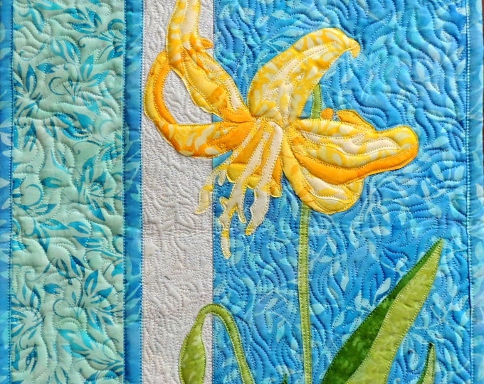 Glacier Lily Applique Wall Quilt Pattern - Etsy