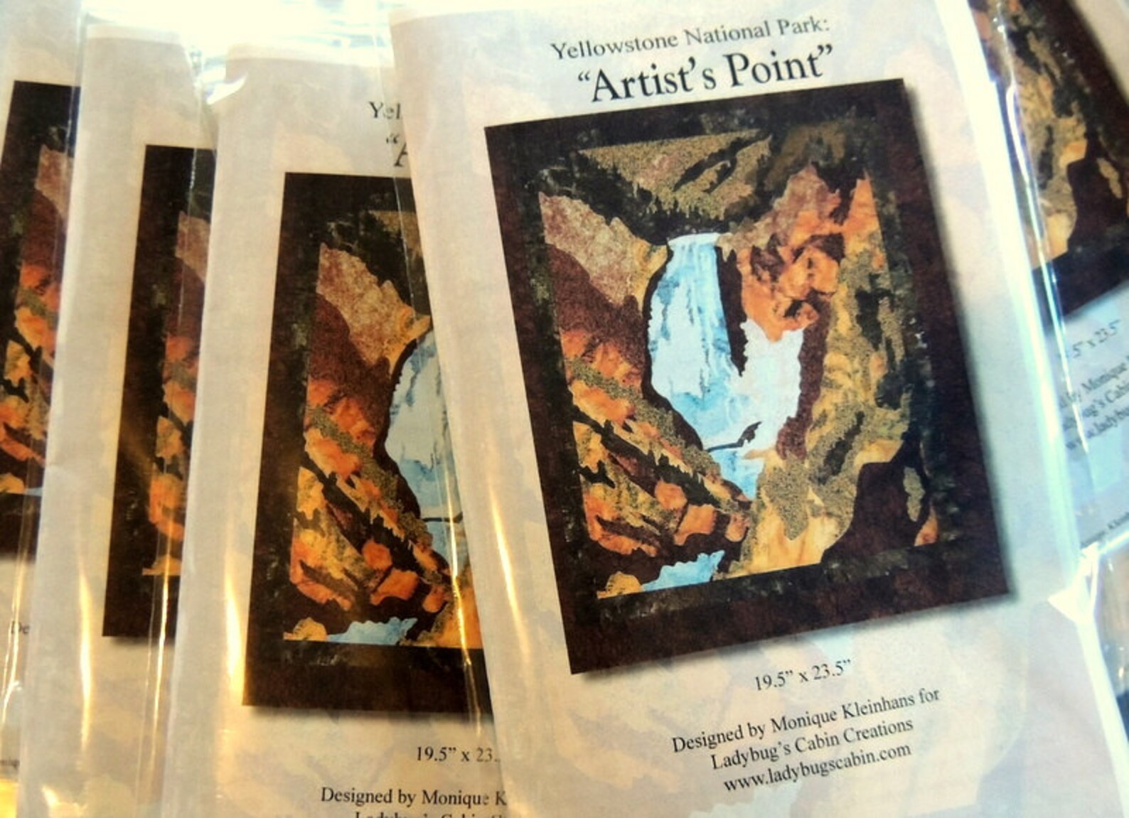 KIT: Yellowstone National Park_artist's Point_ Fusible Applique Pattern ...