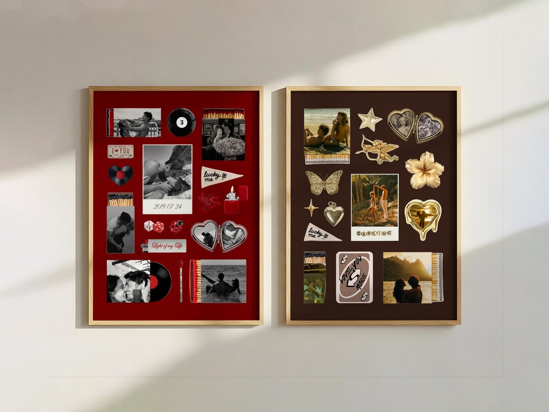Boyfriend Posters BUNDLE | Printable Retro Matchbox Collage Poster ...