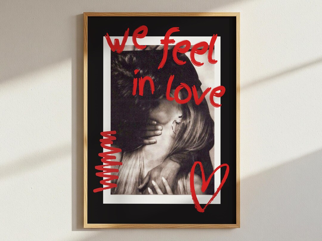 Printable Love Poster Custom Couple Photo Art Personalized Canva ...