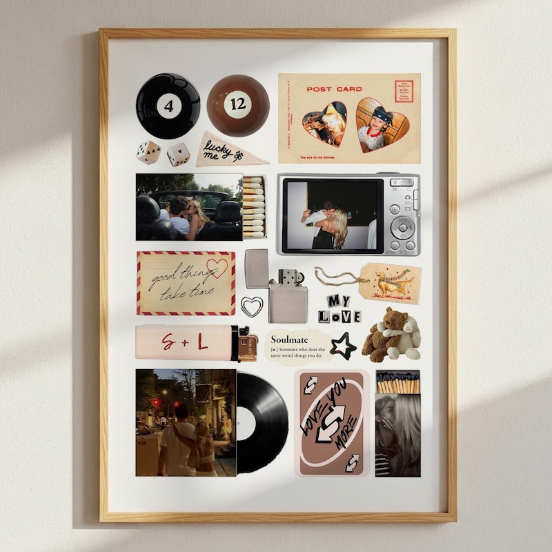 Cat Design Collage Frame - Etsy UK