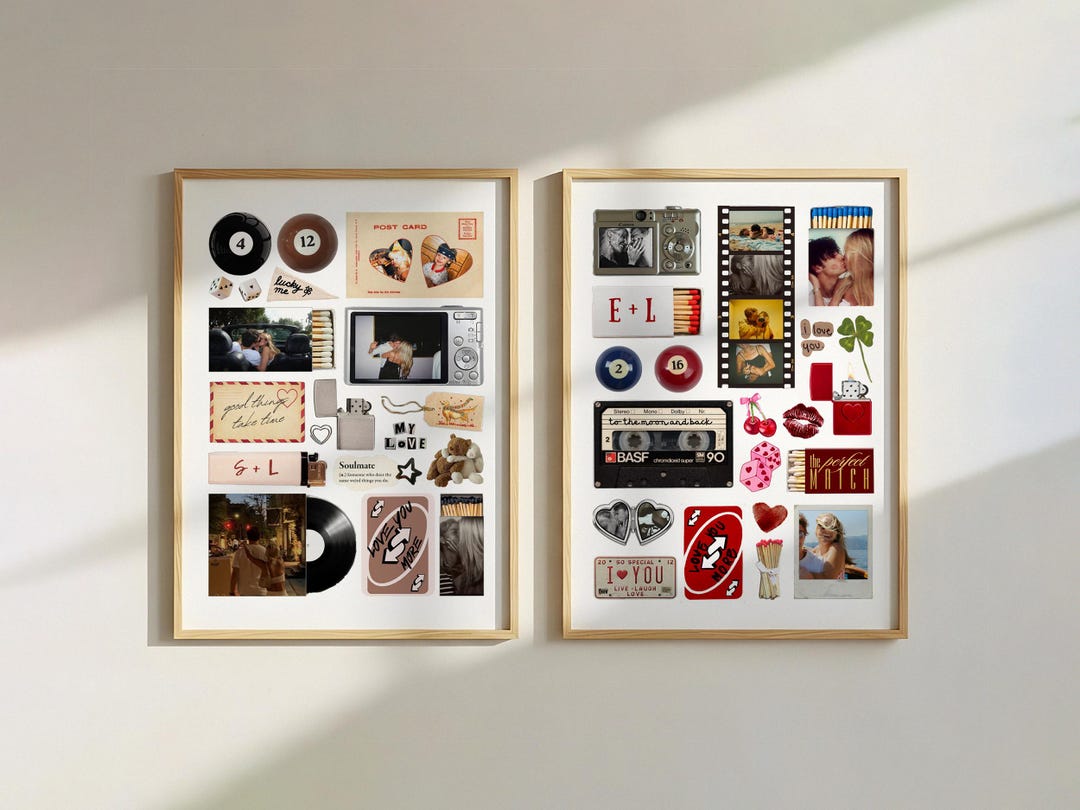 Boyfriend Posters BUNDLE | Printable Retro Matchbox Collage Poster ...