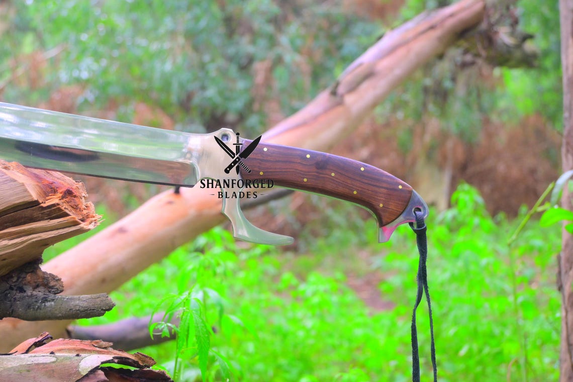 Custom Handmade Machete Sword With High Polished Carbon Steel Blade ...