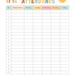 Editable Class Attendance Sheet – Rainbow Theme | Printable Teacher ...