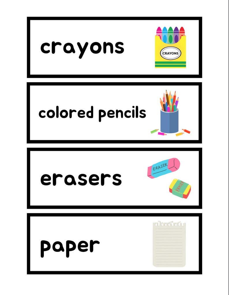 Editable Classroom Labels | Printable Supply Bin Tags | Teacher ...
