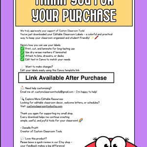 Editable Classroom Labels | Printable Supply Bin Tags | Teacher ...