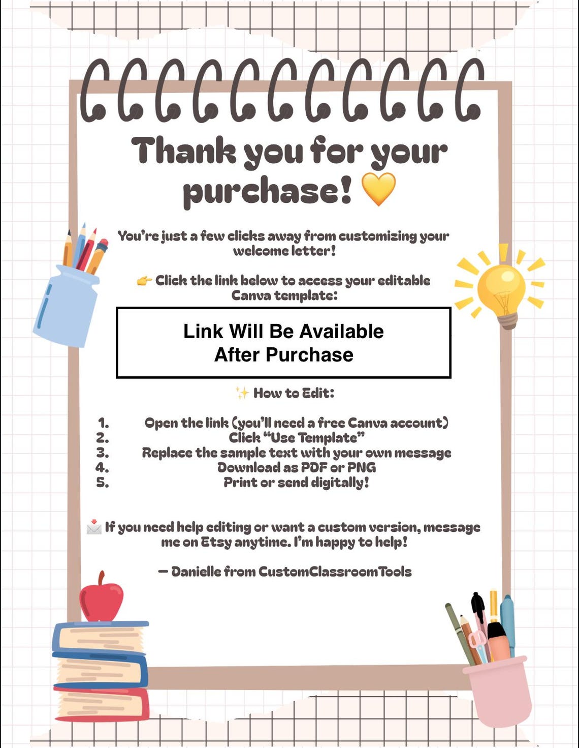 Editable Welcome Letter for Students – Printable Back to School ...