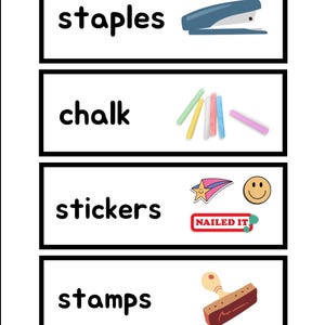 Editable Classroom Labels | Printable Supply Bin Tags | Teacher ...