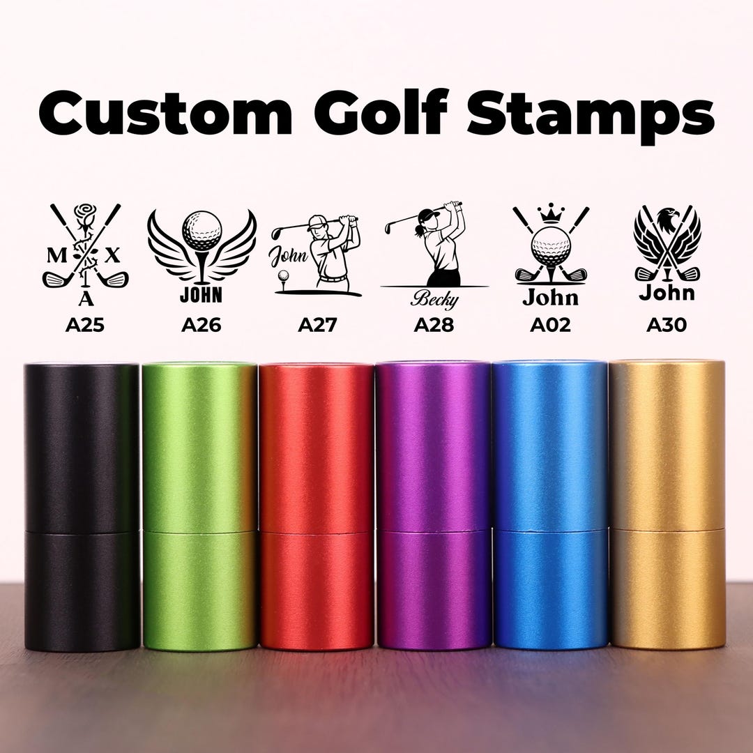 Custom Golf Stamp｜golf Ball Stamp｜monogram Golf Ball Stamp｜gift for Dad ...