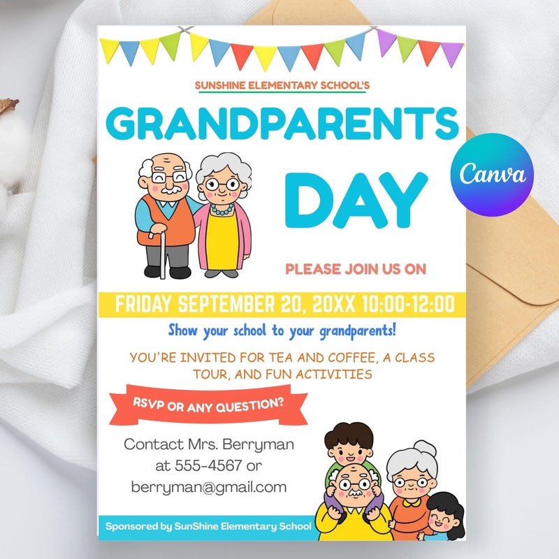 Grandparents Day Invitation - Etsy