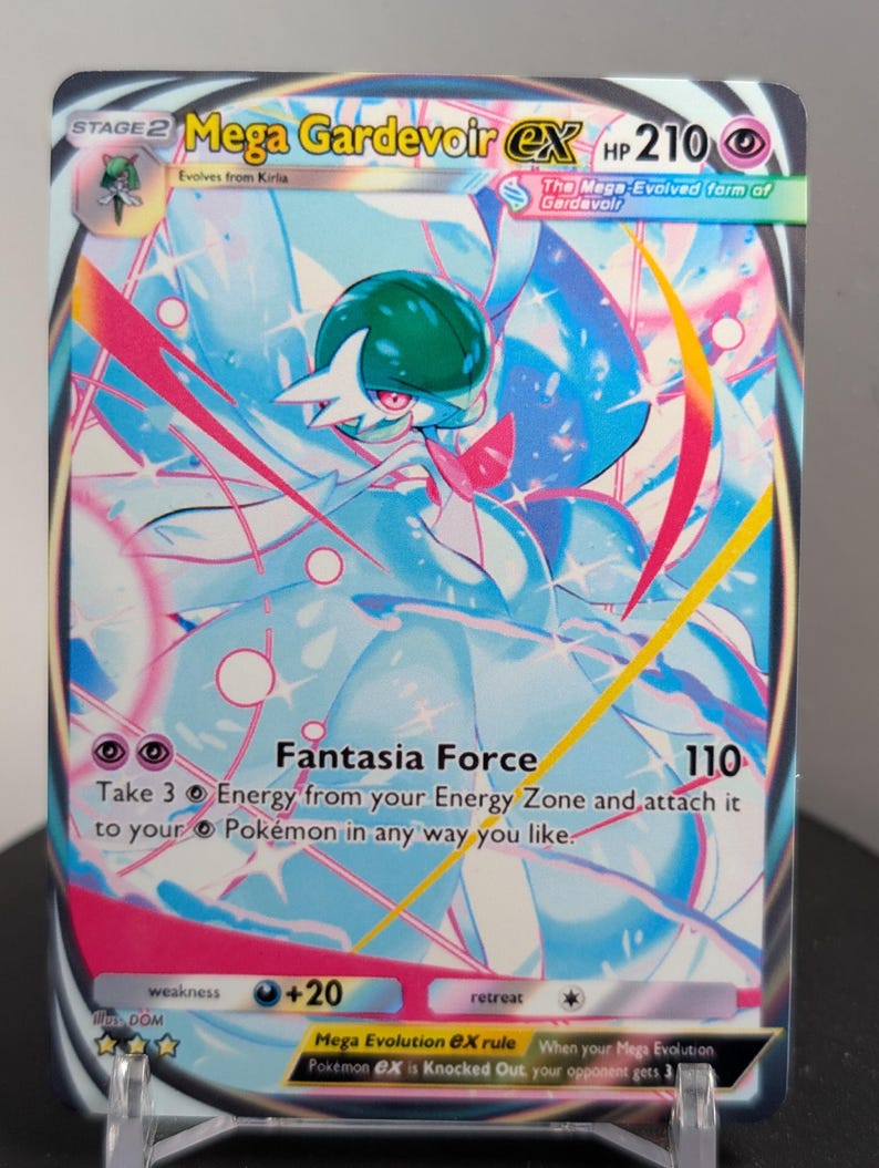 Mega Gardevoir EX Custom Pokemon Card - Etsy