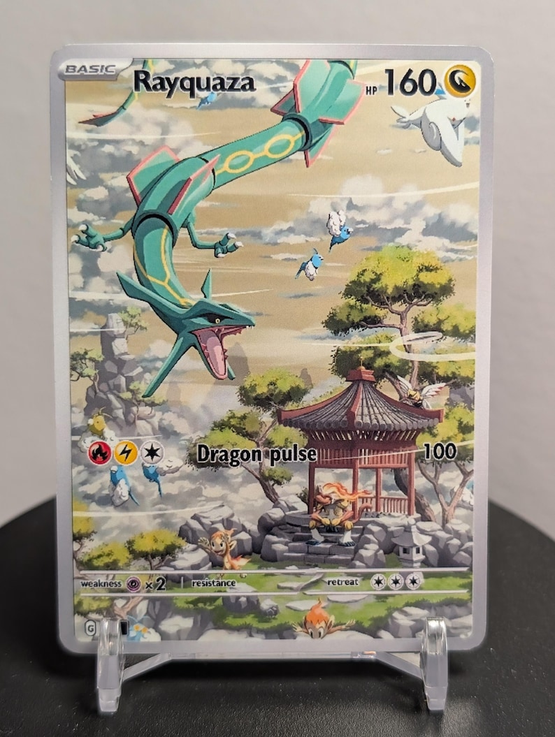 Rayquaza Custom Pokemon Card - Etsy