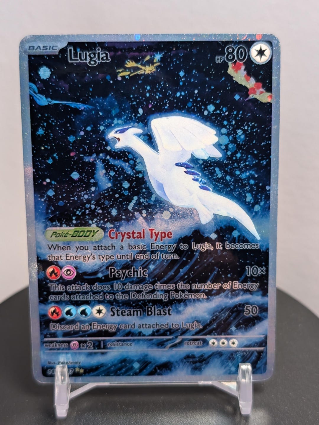 Lugia Full Art Custom Pokemon Card - Etsy UK