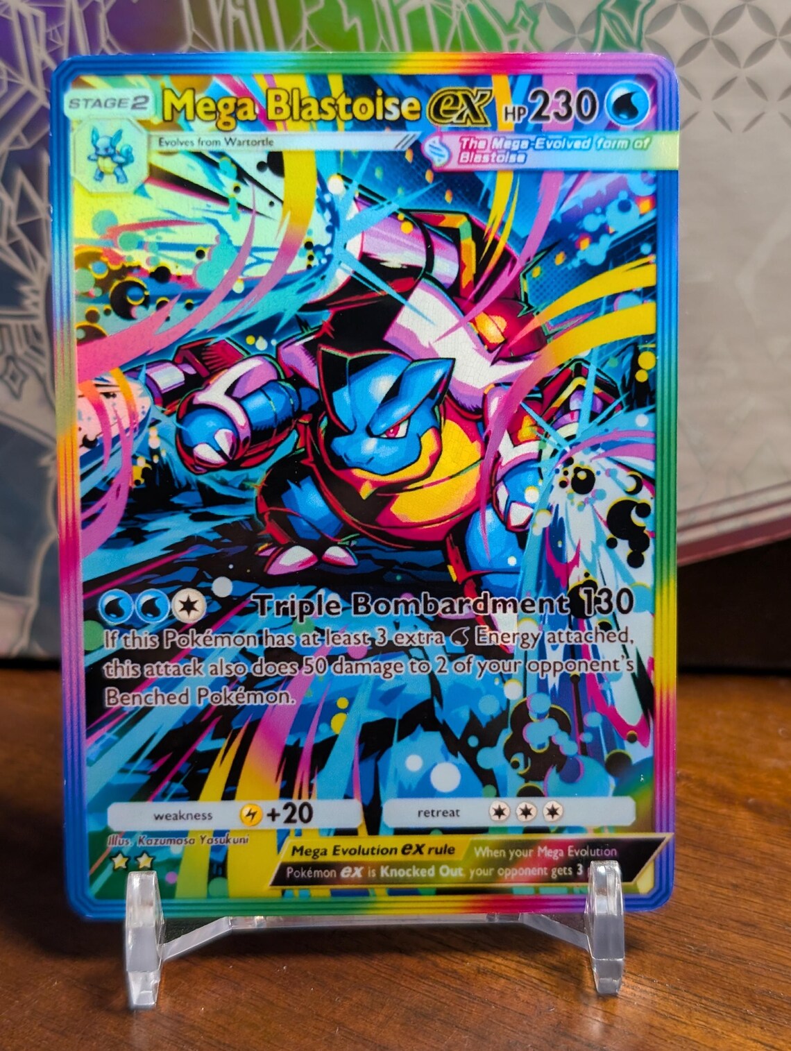 Mega Blastoise EX Preimum Custom Pokemon Card. Made Uniquely for You ...