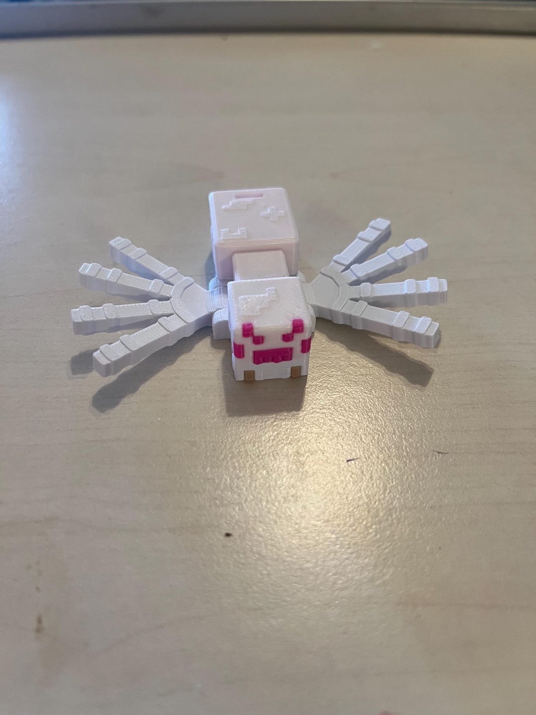 Block-style Axolotl Spider Figurine - Etsy