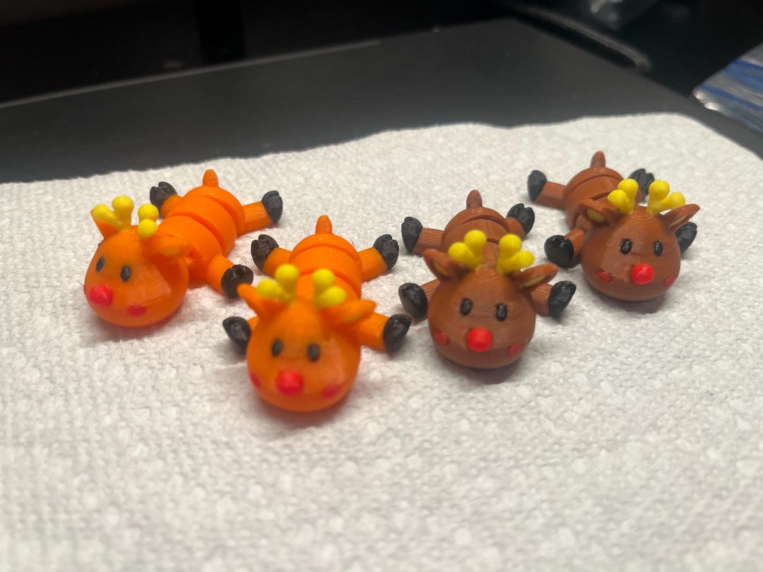Mini Articulated Reindeer - Etsy