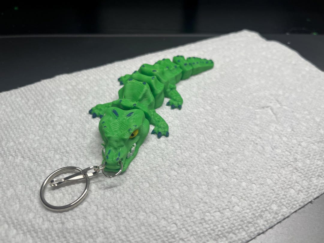 Articulated Alligator Keychain - Etsy