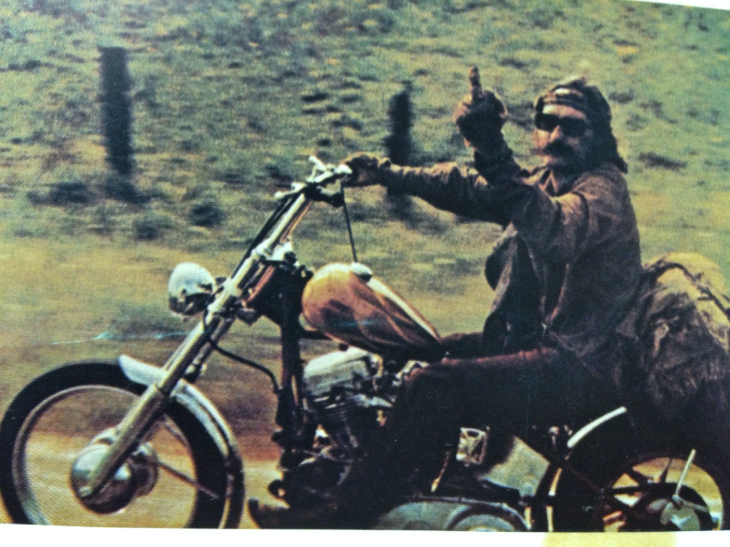 Hopper Finger - "easy Rider" Movie Poster - Vintage Mint Condition - Etsy