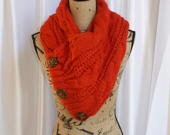 Scarf with buttons | Etsy