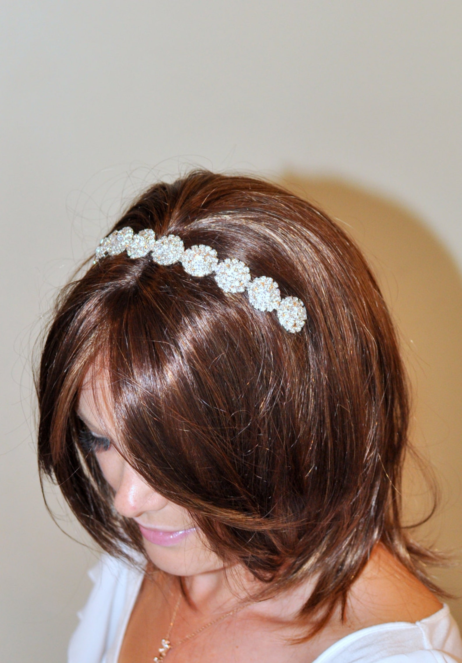 Crystal Bridal Headband Rhinestone Wedding Headband Swarovski Etsy