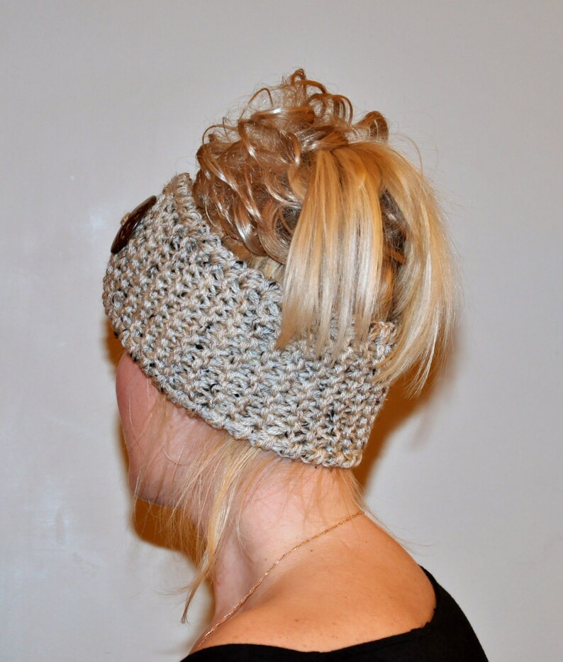 Earwarmer Headband Head Wrap Ear Warmer Warm Hair Band Button Etsy