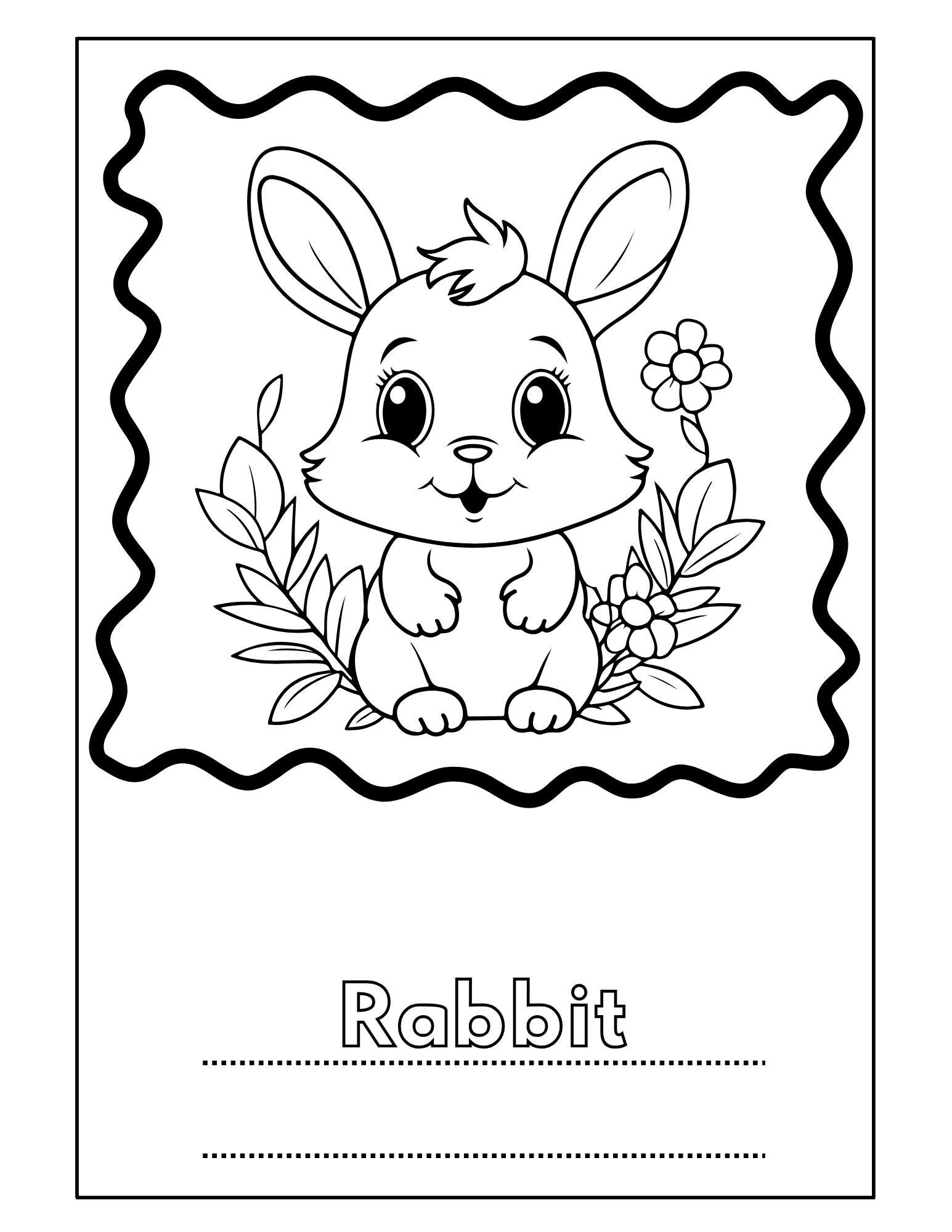 Farm Animal Coloring Book Bundle for Kids Printable Learn to Spell and ...