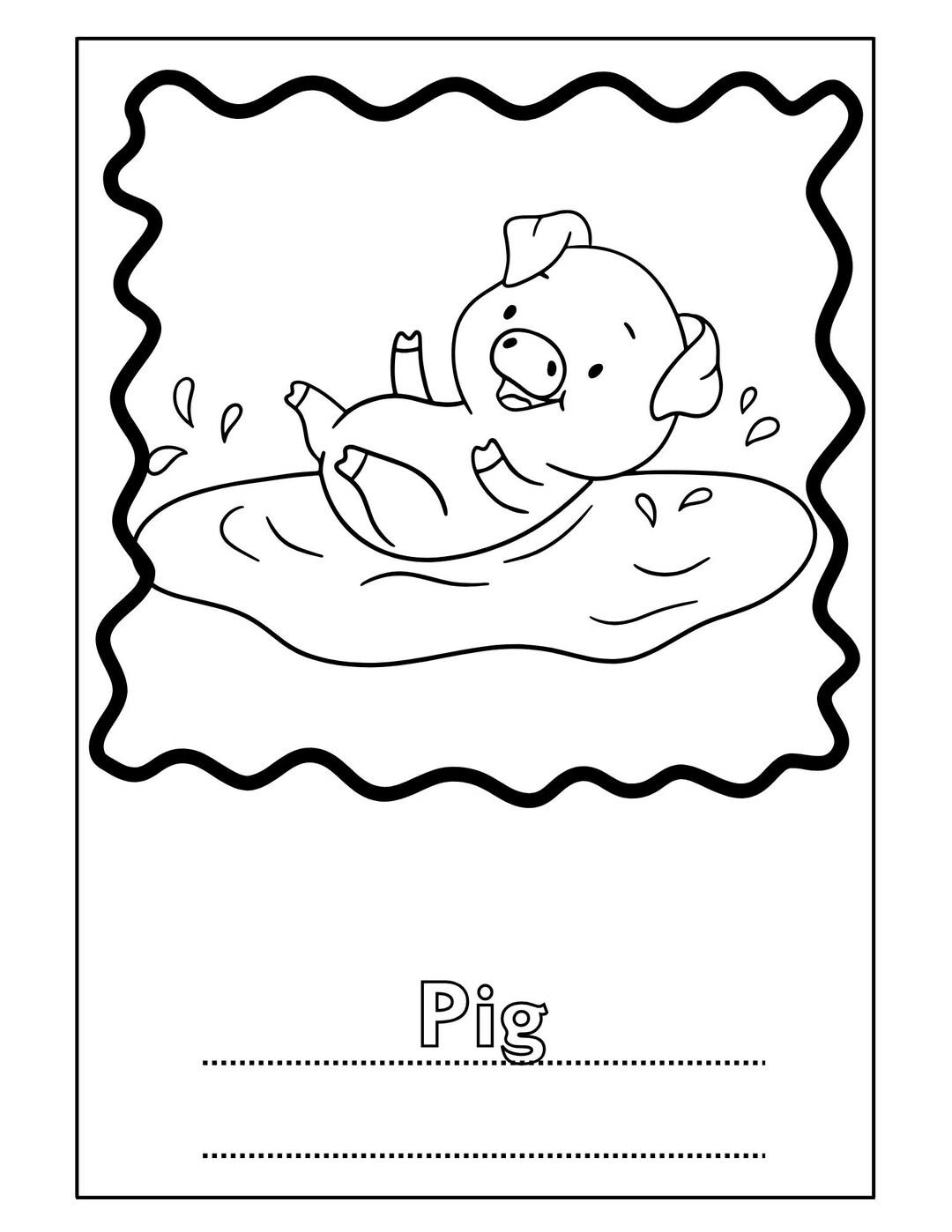 Farm Animal Coloring Book Bundle for Kids Printable Learn to Spell and ...