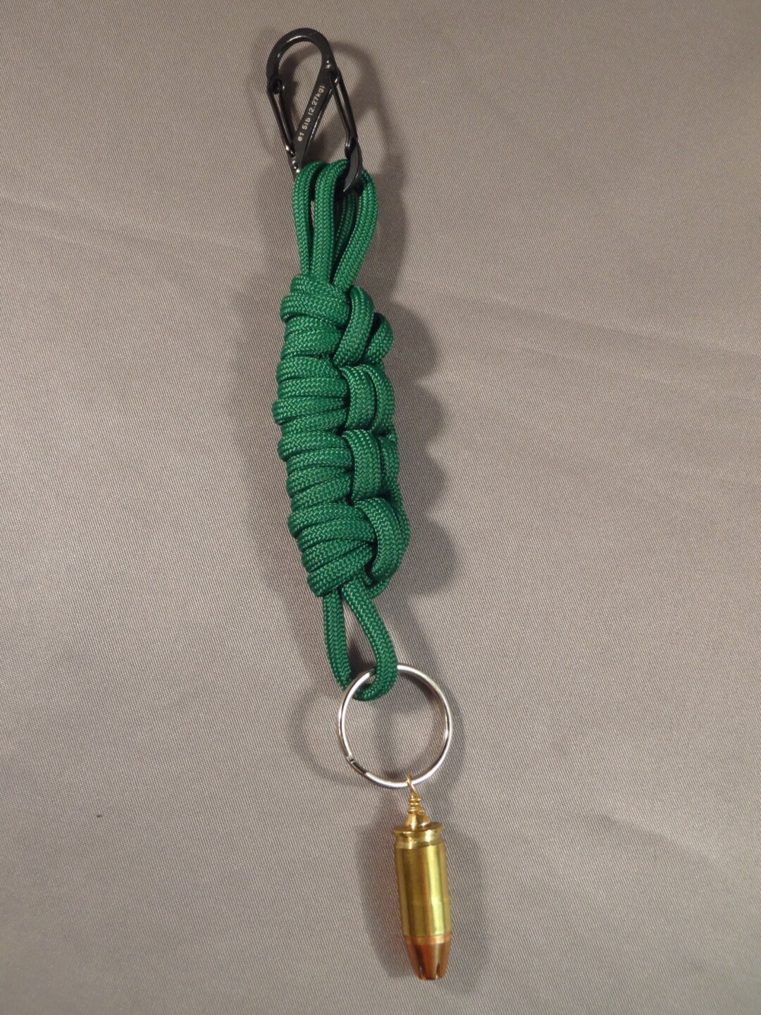 Quick Deploy Paracord Key Chain With Novelty 9 Mm Bullet Cartridge - Etsy
