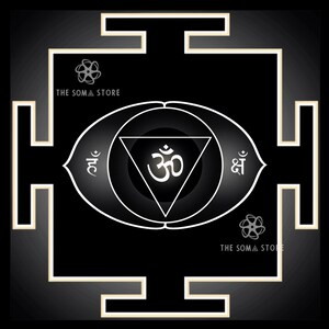 Ajna Chakra Yantra Poster – Third Eye Sacred Geometry (museum-grade ...