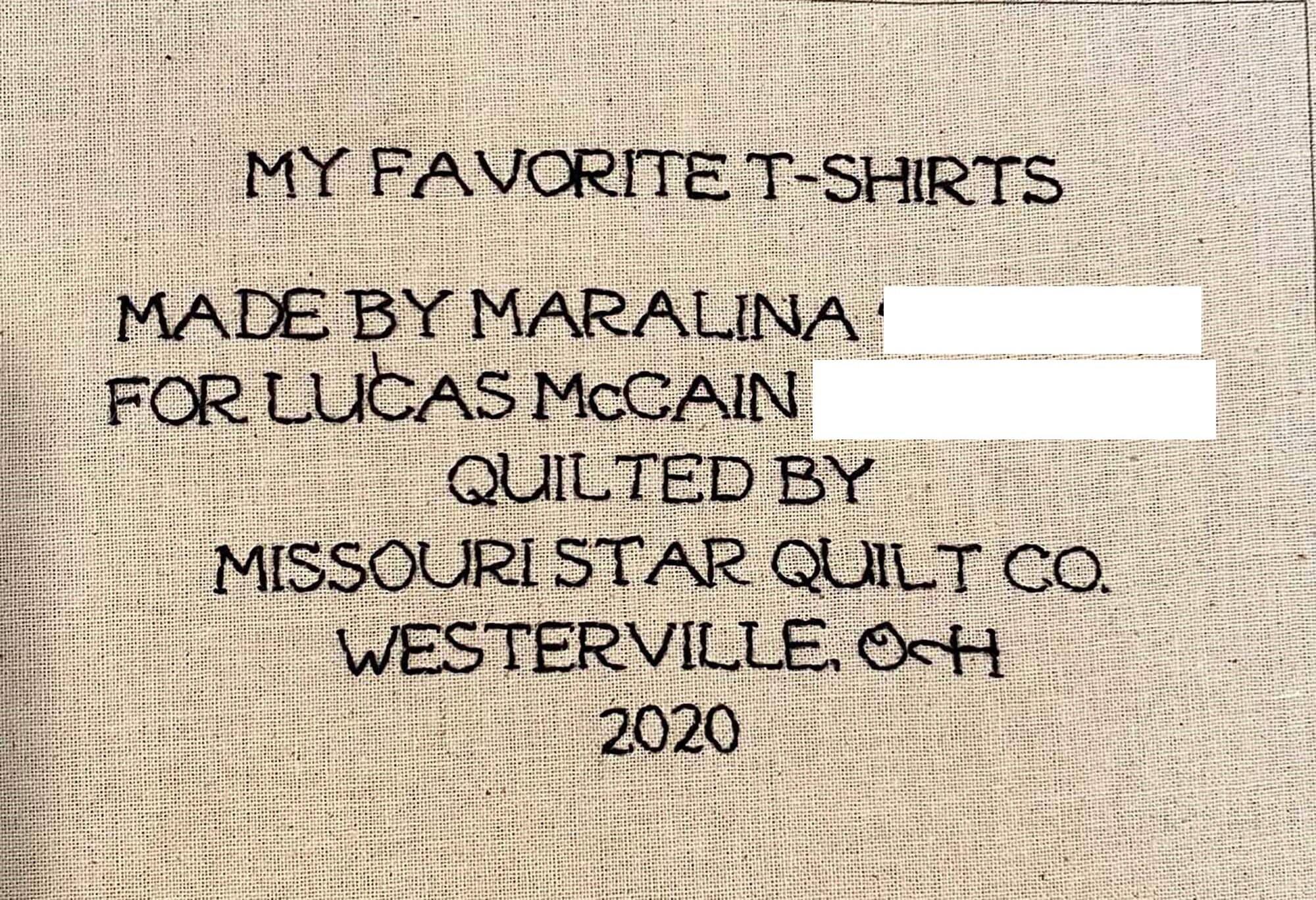 Quilt Label Muslin 6 x 4 Custom Made & Hand | Etsy