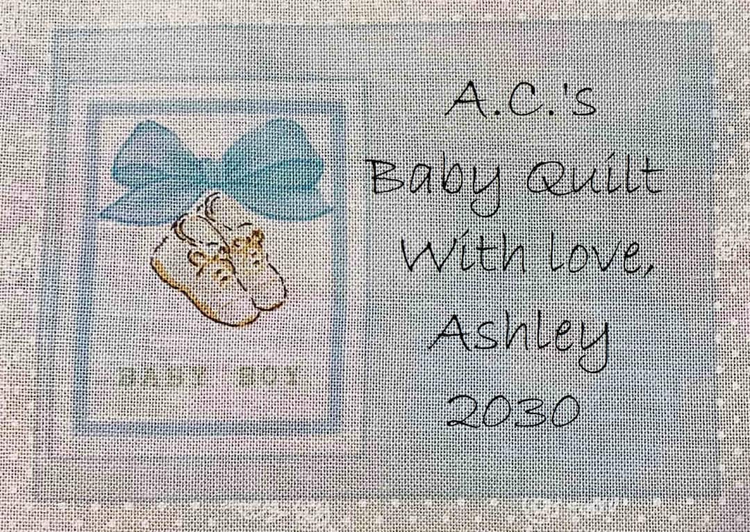Baby Quilt Label - Baby Boy, Custom Made and Hand Embroidered 20% OFF ...
