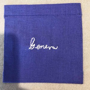 Hand Embroidered Signature of Loved One Signature Embroidery - Etsy